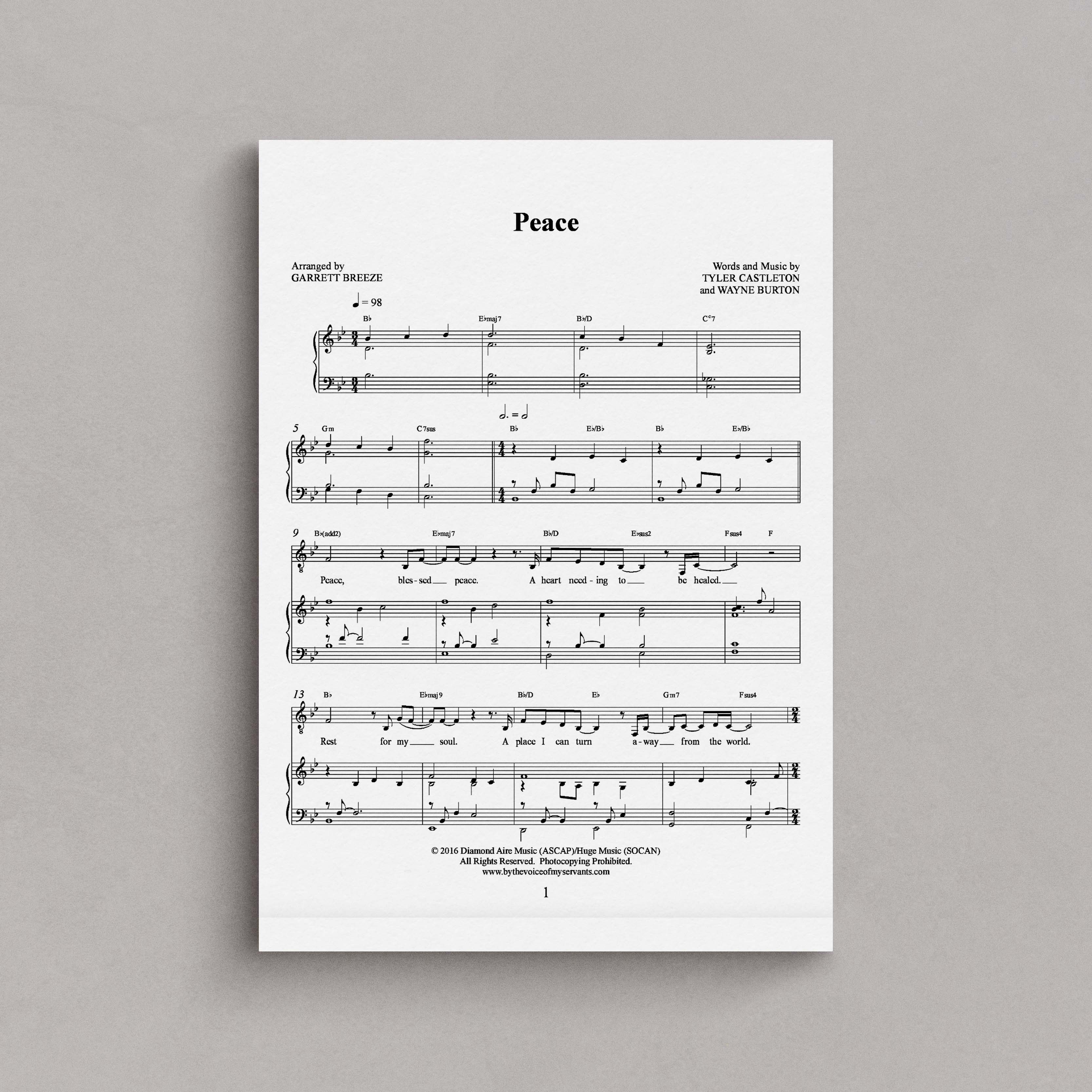 Peace – Tyler Castleton