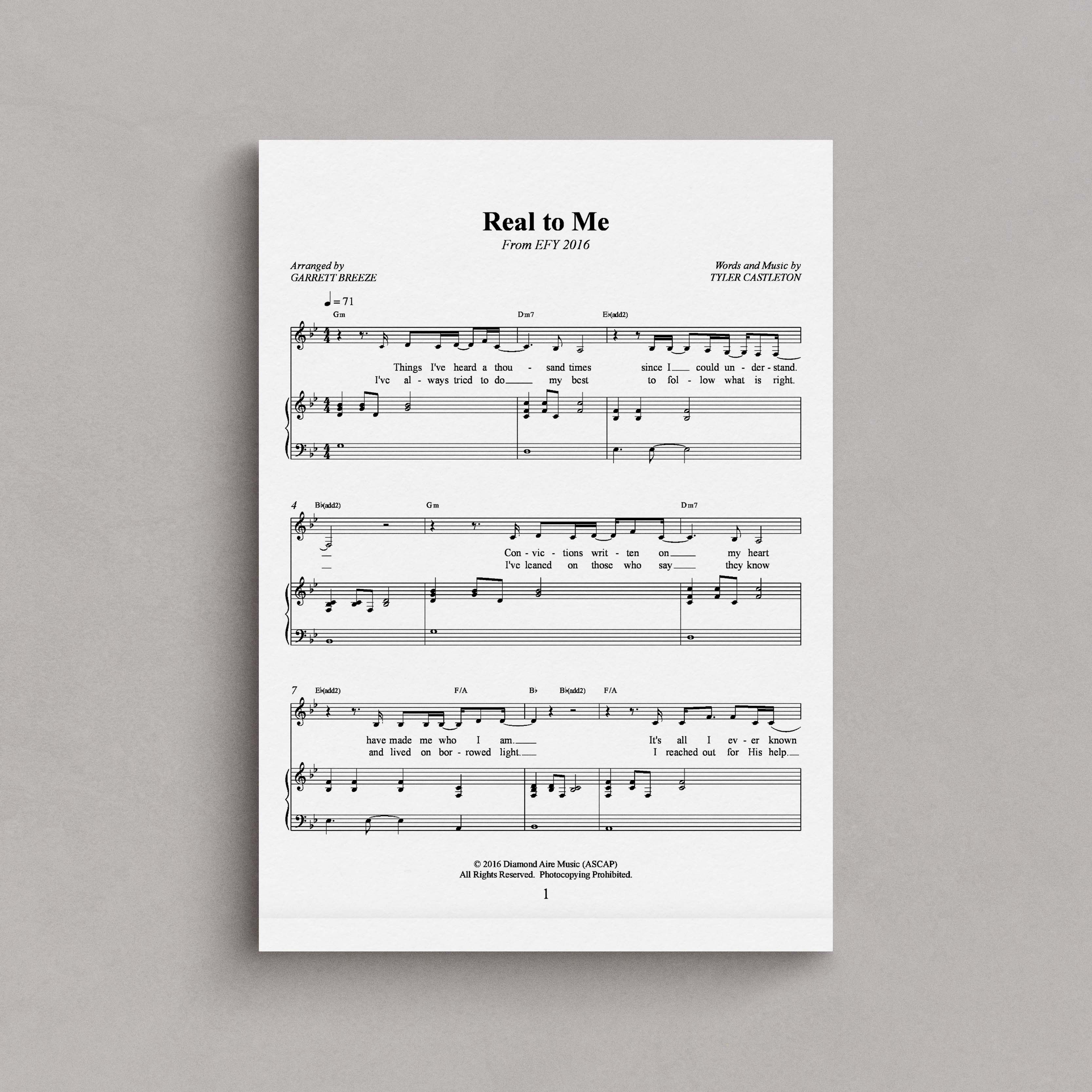 Real to Me – Tyler Castleton