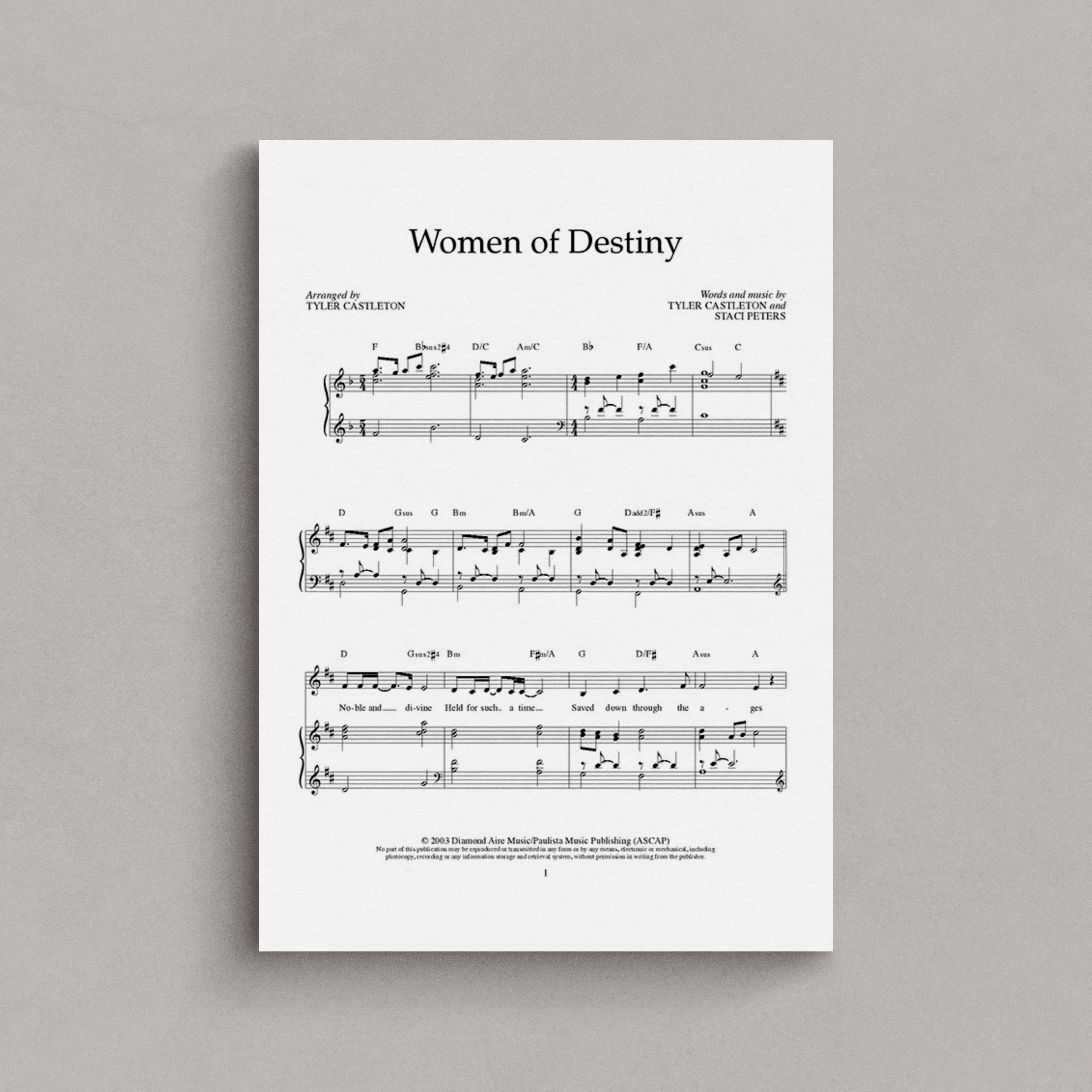 Women of Destiny – Tyler Castleton